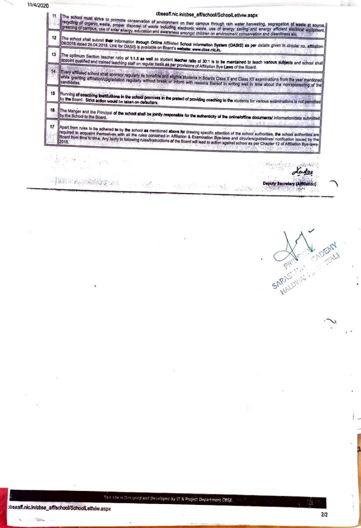 Home Affiliation Letter